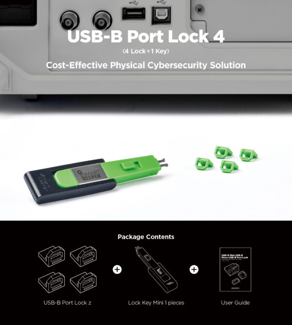 Smart Keeper USB‑B Port Locks with Key | SmartKeeper