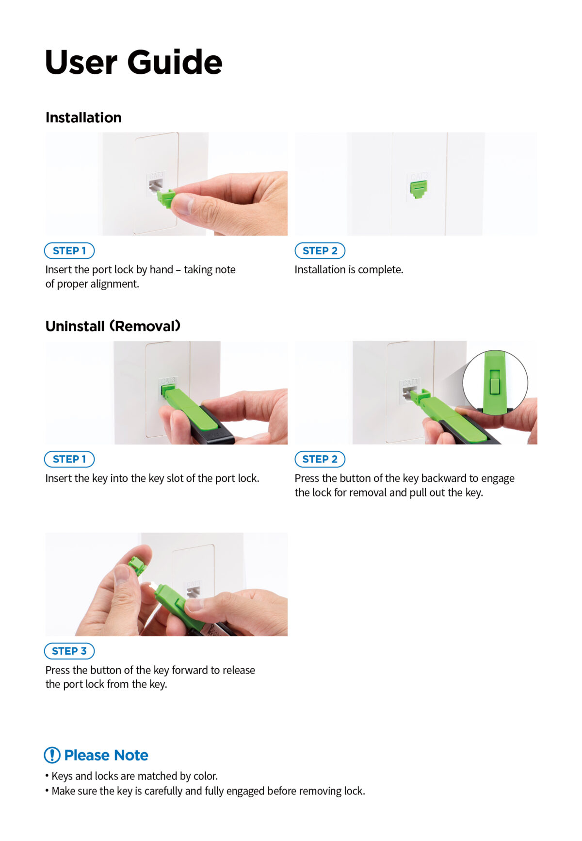 Smart Keeper RJ11 Port Locks with Key | SmartKeeper
