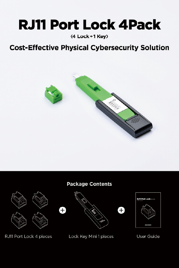 Smart Keeper RJ11 Port Locks with Key | SmartKeeper